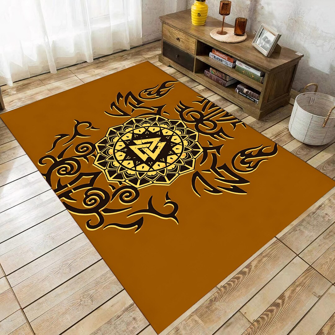 Viking Rug, Viking Symbol Rug, Viking Decor Rug, Scandinavian Design ...