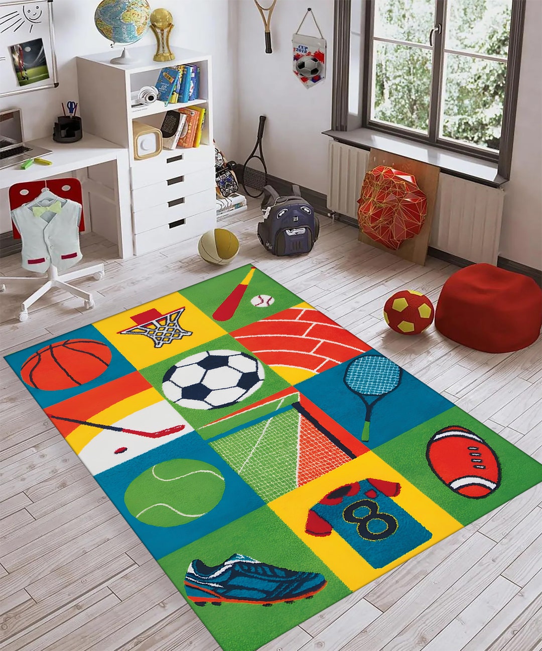 Green Soccer Field, Football Field Gridiron,sport Rug,sport,football ...