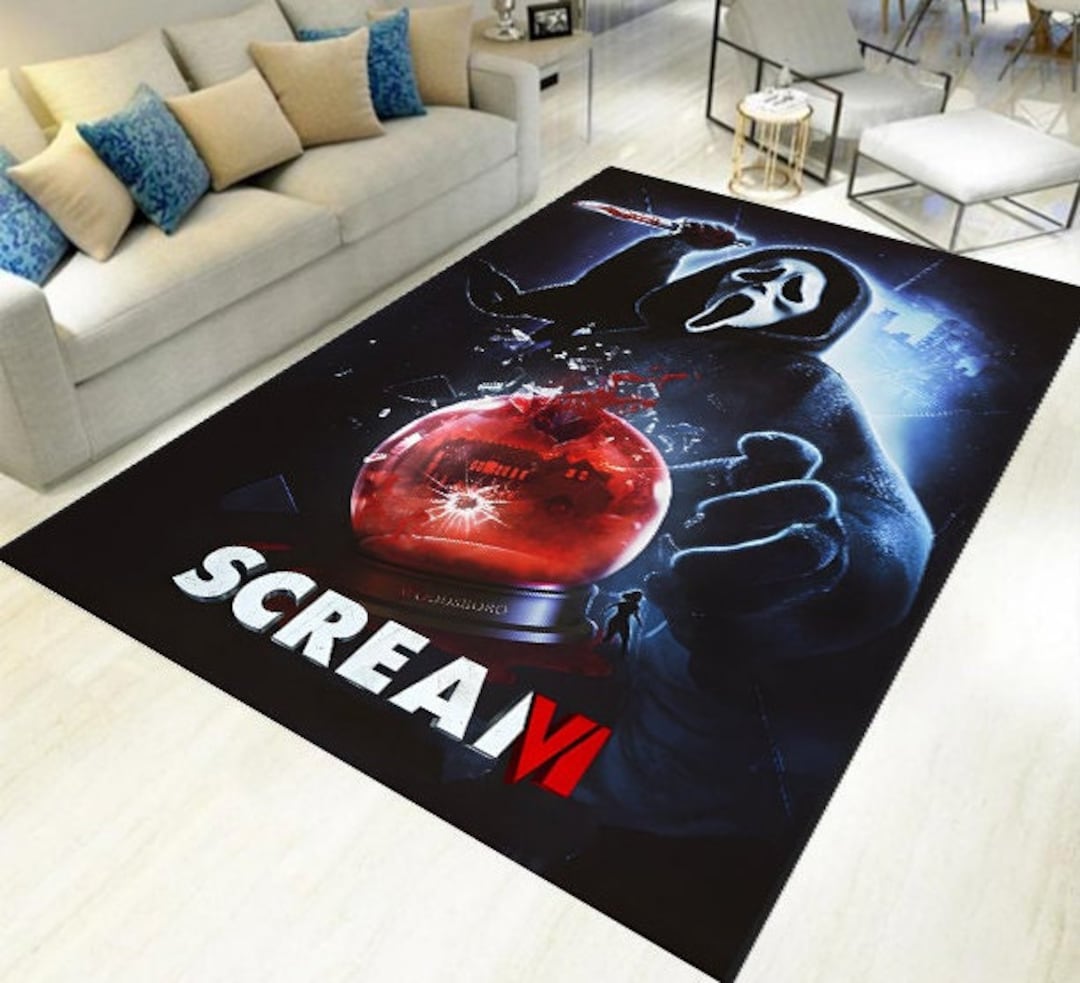 Mask Rug, Scream Rug, Scream Mask Rug, Custom Rug,living Room Rug,home ...