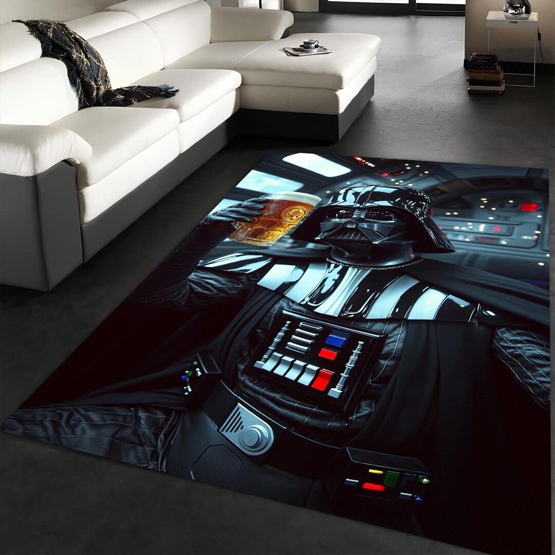 Darth Vader Rug, Star Wars Rug, Starwars Rug, Star Wars Themed Rug ...