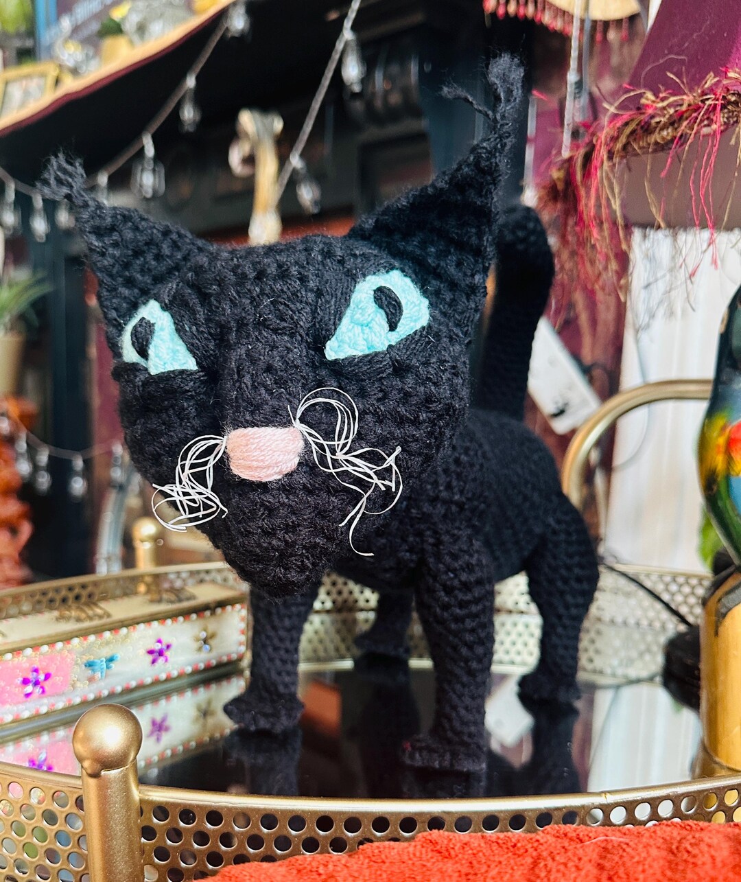 Custom Crochet Coraline Cat Wuss Puss - Etsy UK