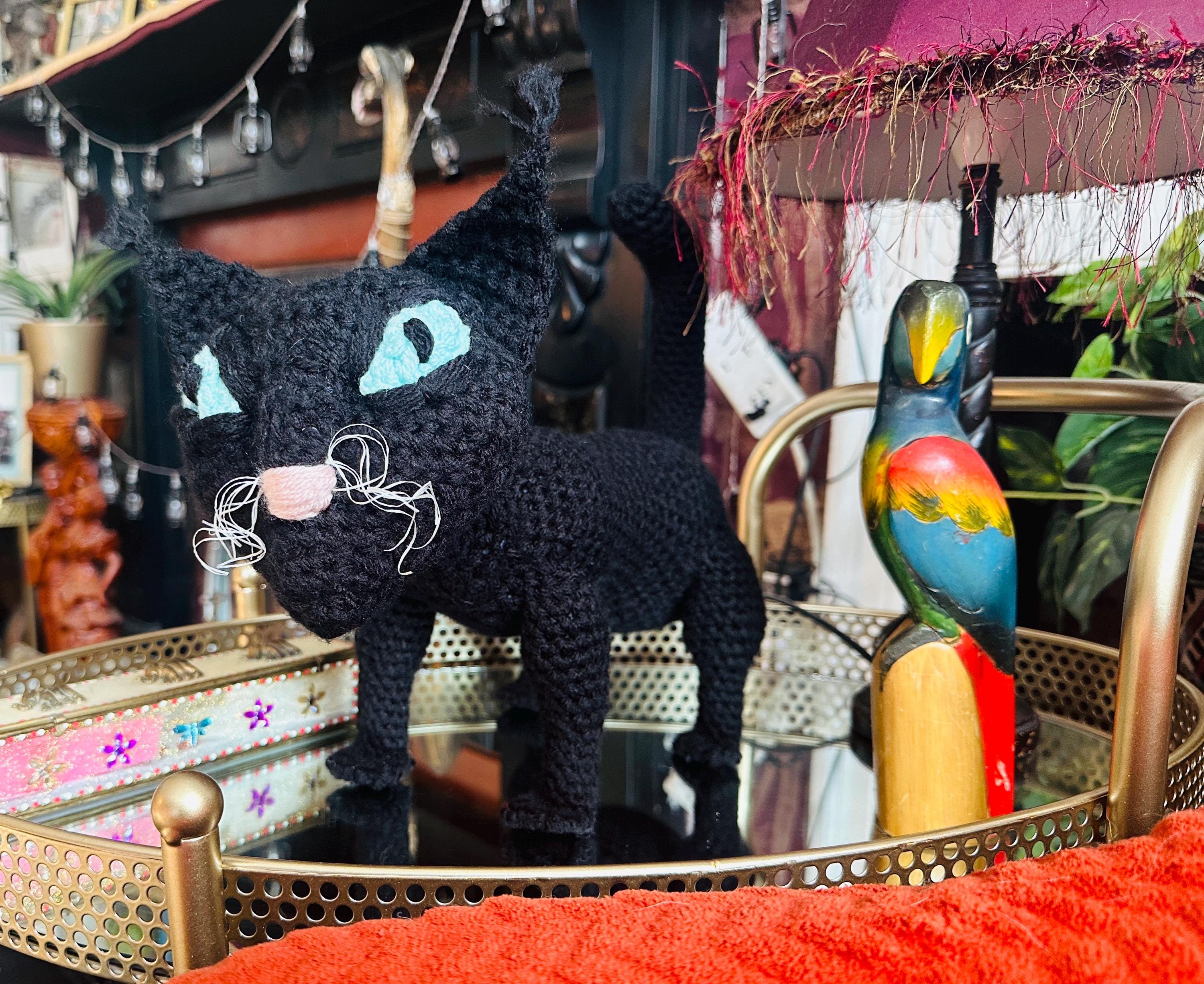 Custom Crochet Coraline Cat Wuss Puss - Etsy UK