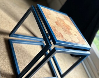 Infinity Mirror Coffee Table Infinity Effect Wooden Coffee - Etsy