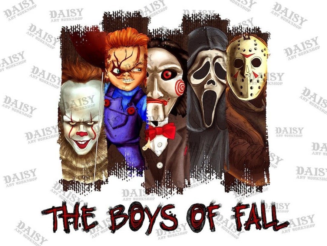 The Boys of Fall Horror Films Png Jason Freddy IT Scream - Etsy