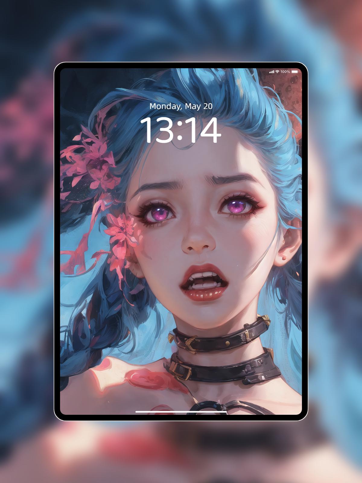 League of Legends Jinx Wallpaper Set: Phone, Tablet, Computer (digital ...