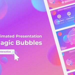 INTERACTIVE Powerpoint TEMPLATE Magic BUBBLES Design University ...