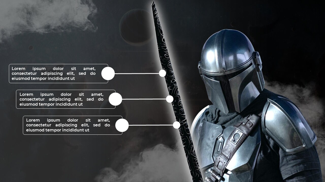 The Mandalorian Powerpoint Template | Themed SLIDES | Galactic Design ...