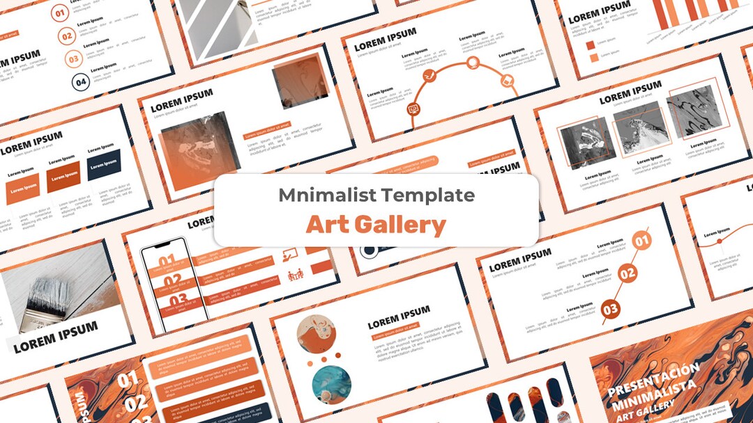 Minimalist Template Powerpoint Art Gallery LINK to - Etsy