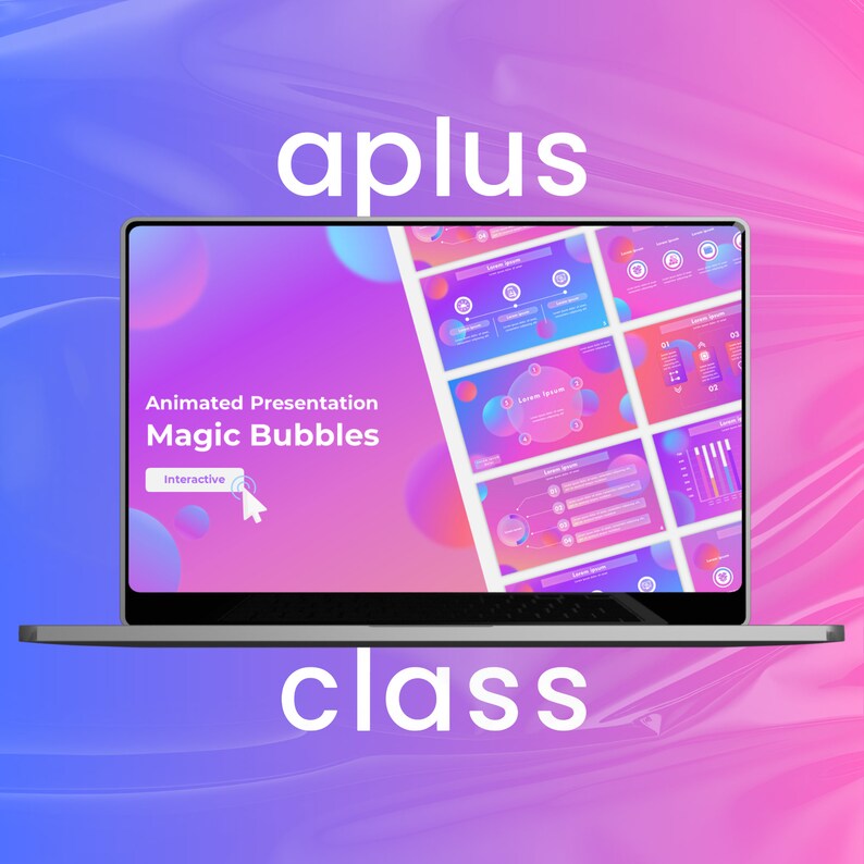 INTERACTIVE Powerpoint TEMPLATE | Magic BUBBLES Design | University ...