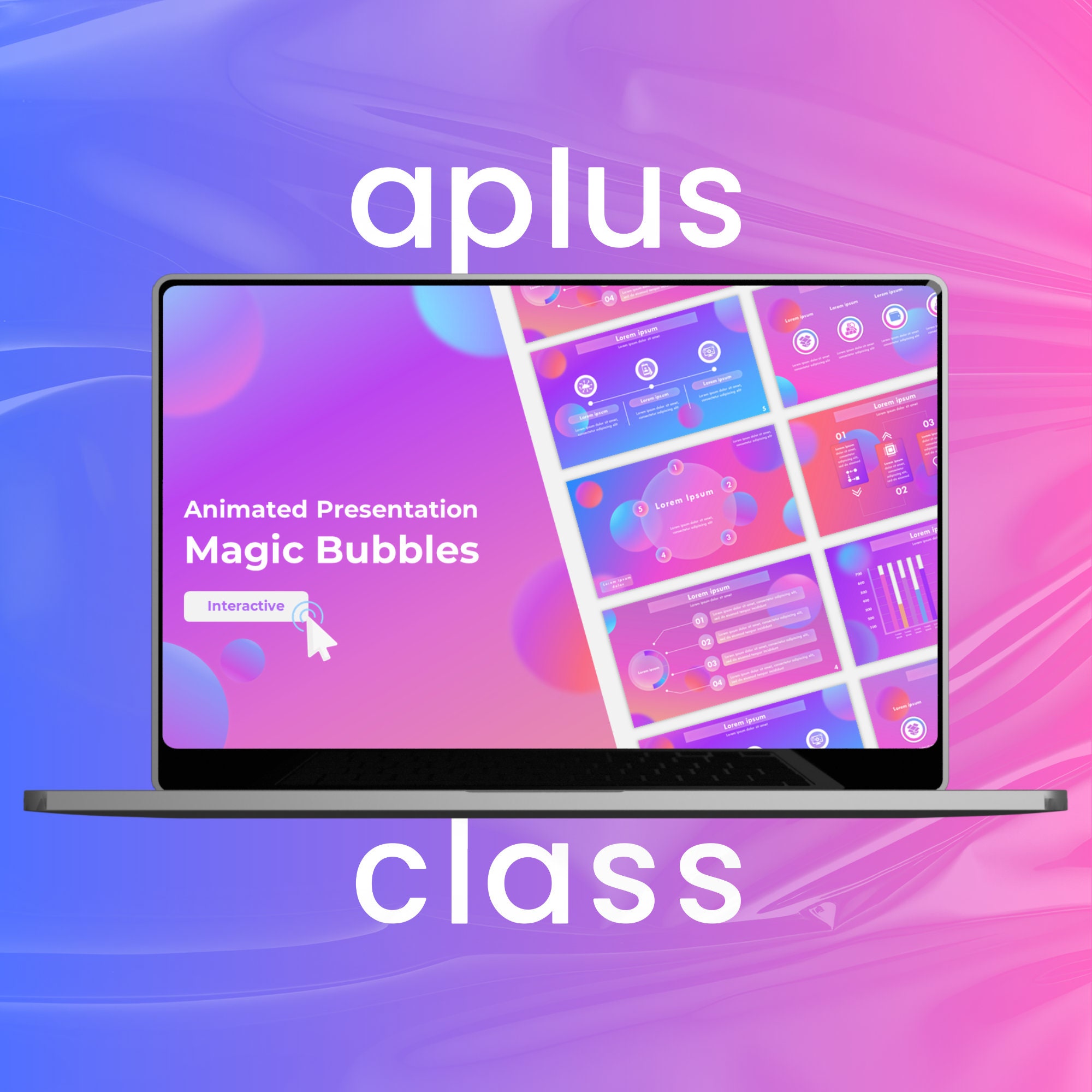 INTERACTIVE Powerpoint TEMPLATE | Magic BUBBLES Design | University ...