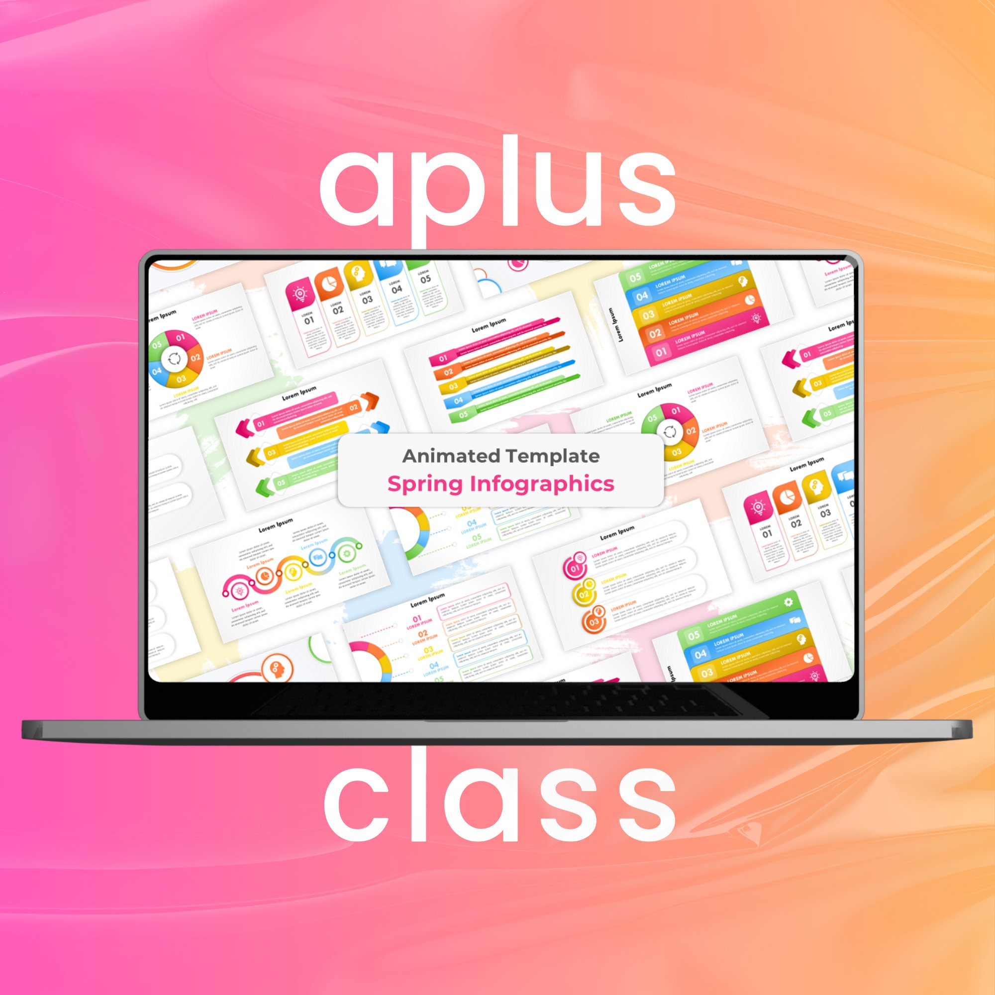 ANIMATED Powerpoint TEMPLATE | Spring INFOGRAPHICS | Aesthetic Slides ...