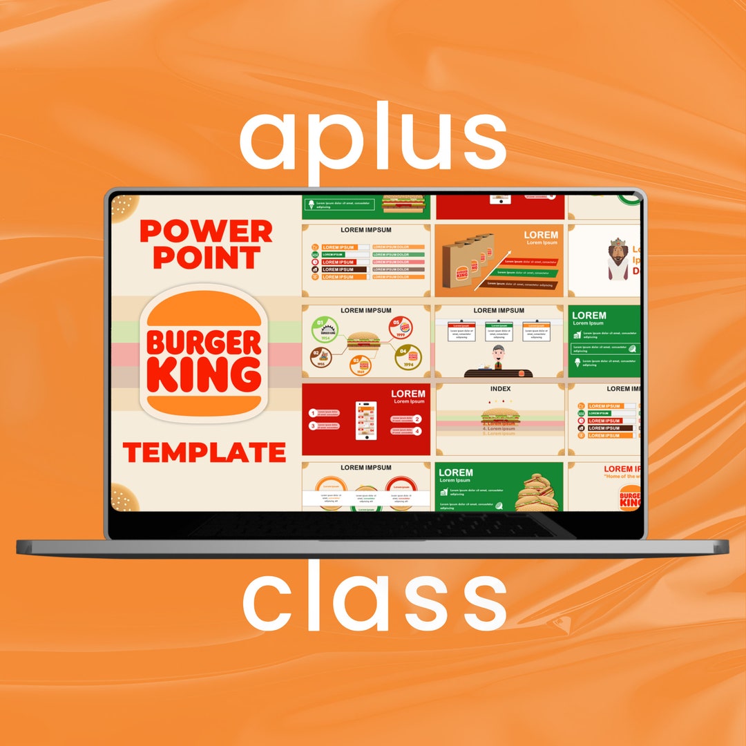 Burger King Powerpoint TEMPLATE | Themed INFOGRAPHICS | Animated SLIDES ...