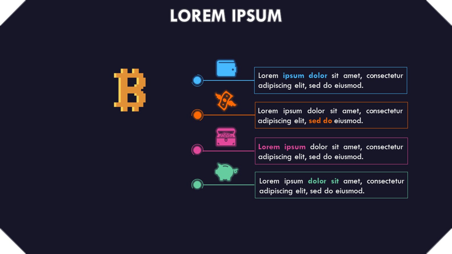 BITCOIN Powerpoint Template Cryptocurrency INFOGRAPHICS SLIDES Inspired ...