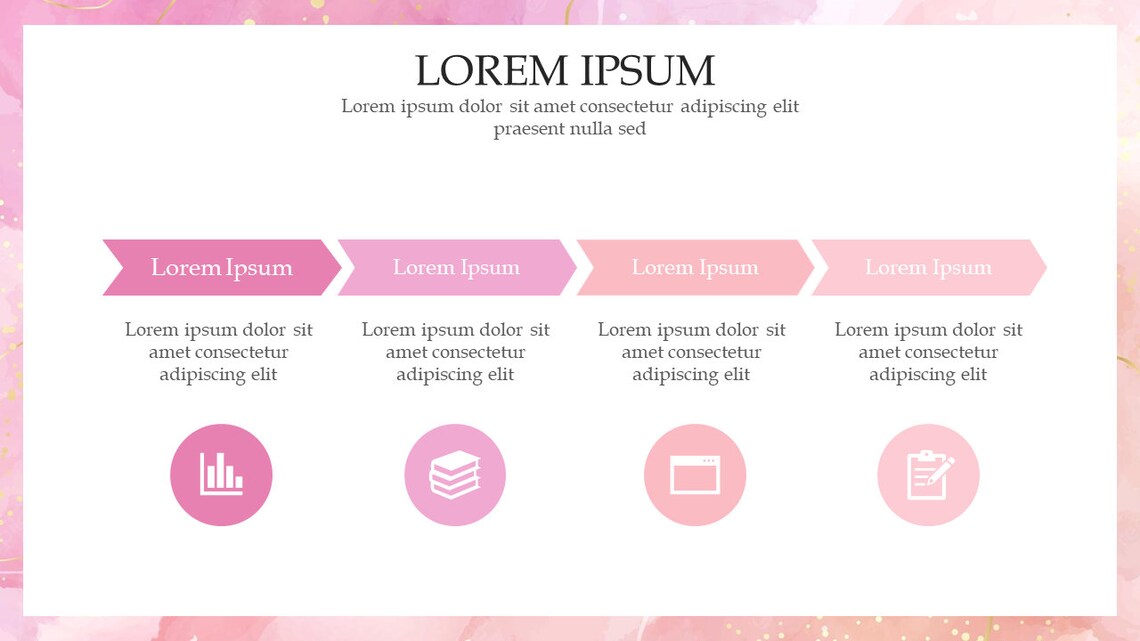 75 SLIDES MINIMALIST Powerpoint Template ACUARELA Style Aesthetic ...