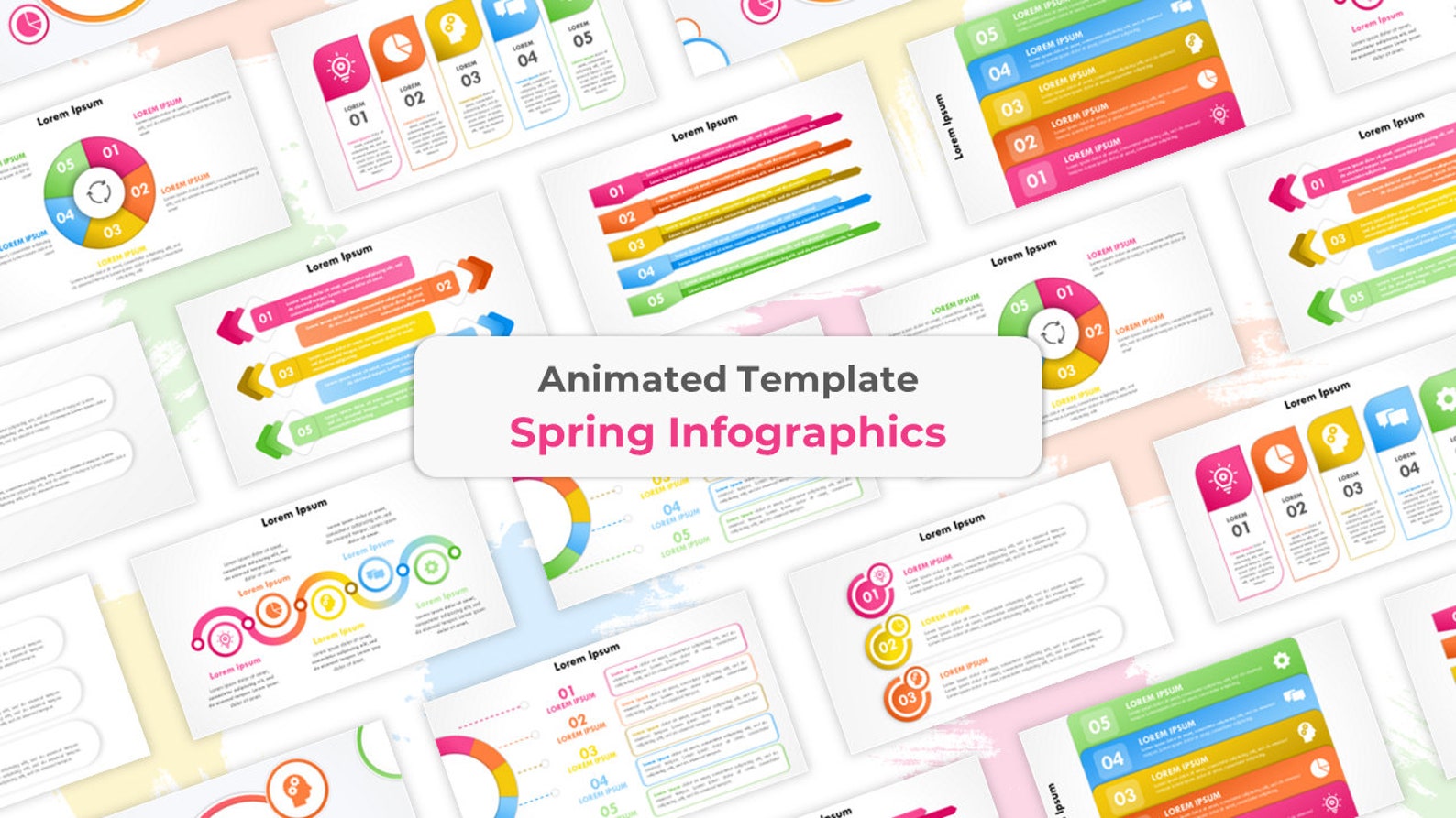 Animated Powerpoint Template Spring INFOGRAPHICS POWERPOINT SLIDES to ...