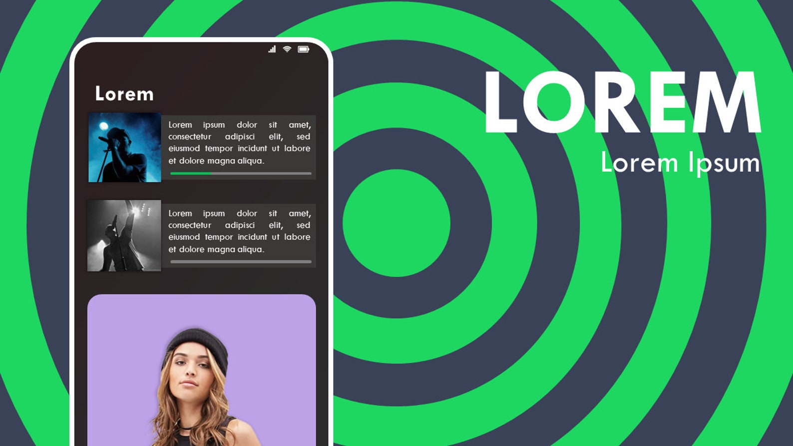 MUSIC PLATFORM Powerpoint TEMPLATE | Streaming Unique Design ...