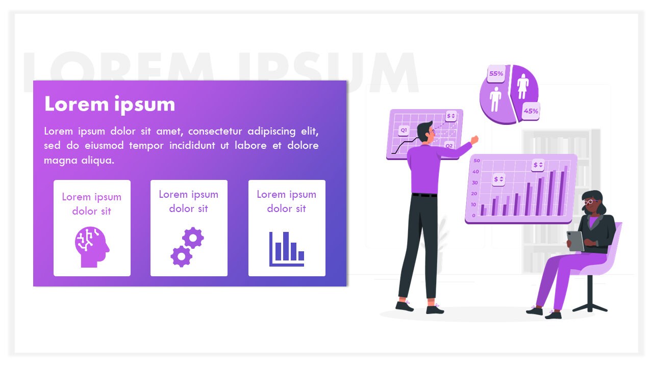 ANIMATED Powerpoint TEMPLATE | Purple Design | Aesthetic SLIDES ...