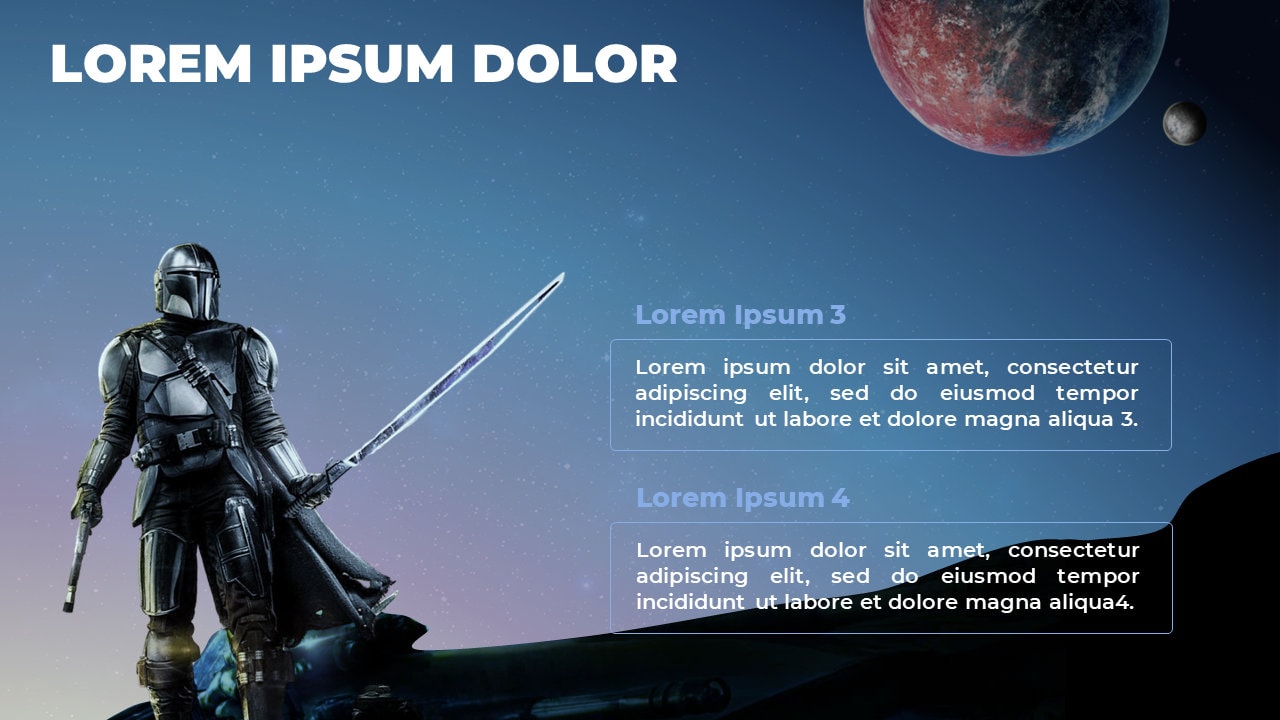 The Mandalorian Powerpoint Template | Themed SLIDES | Galactic Design ...