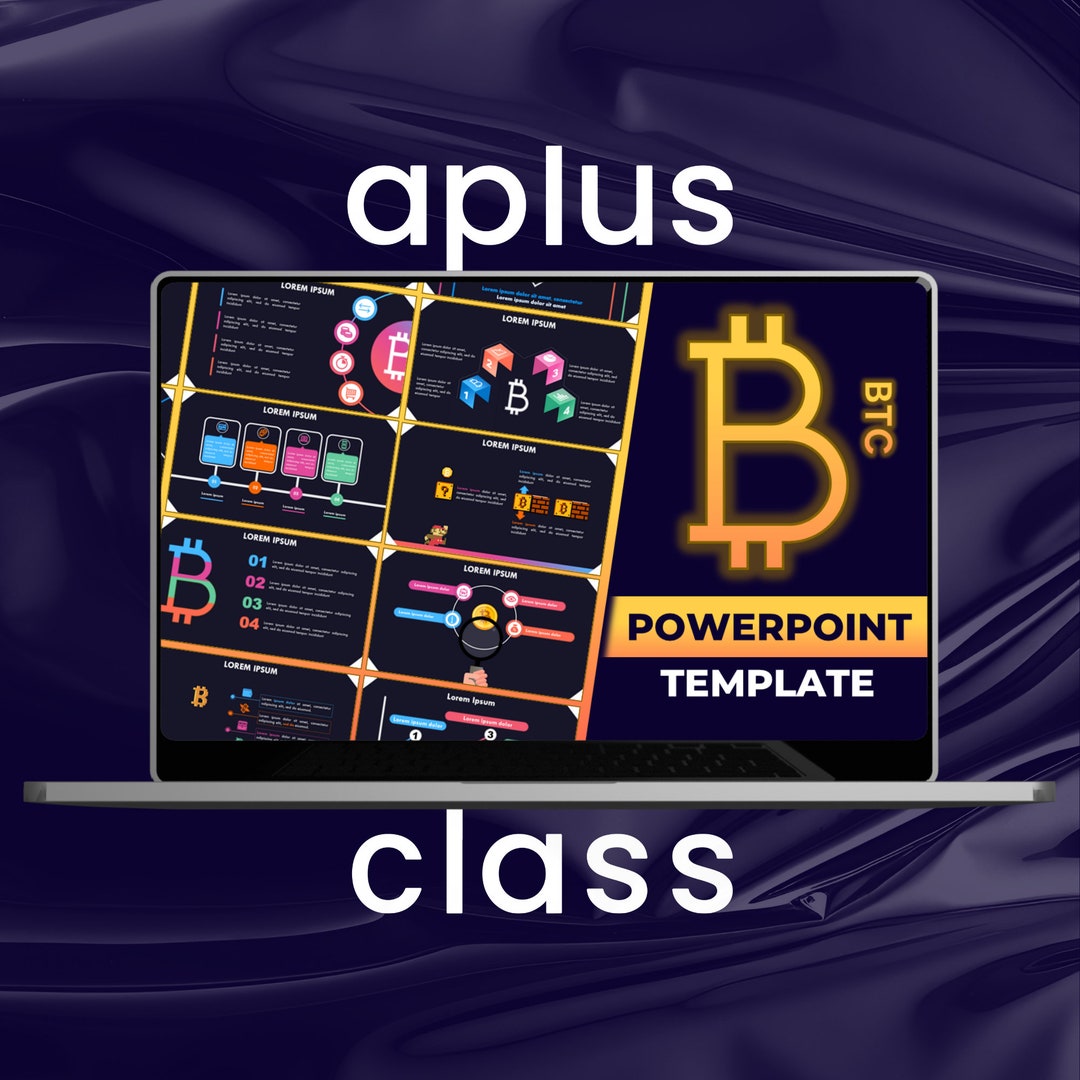BITCOIN Powerpoint Template Cryptocurrency INFOGRAPHICS SLIDES Inspired ...