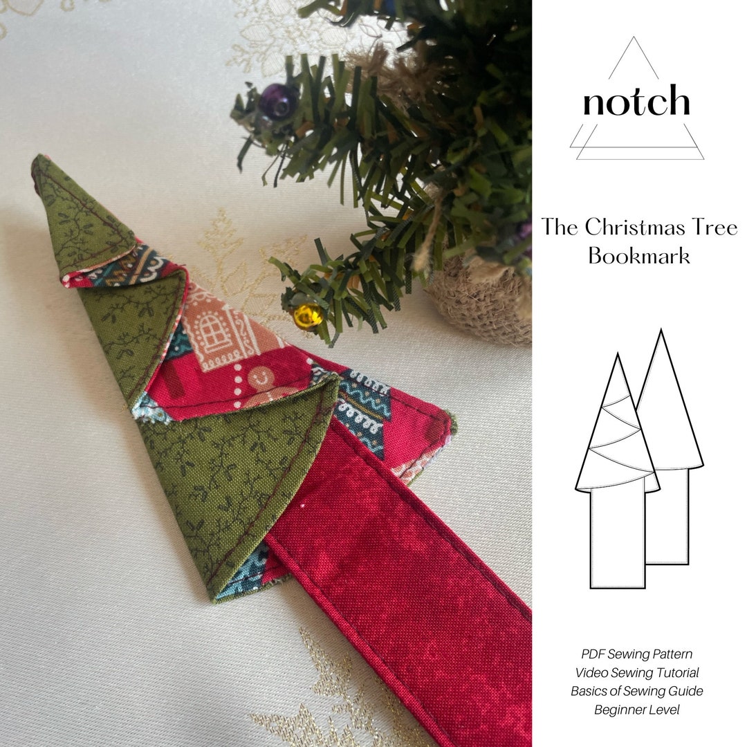 Christmas Bookmark Sewing Pattern // DIY Christmas Gift, Christmas ...
