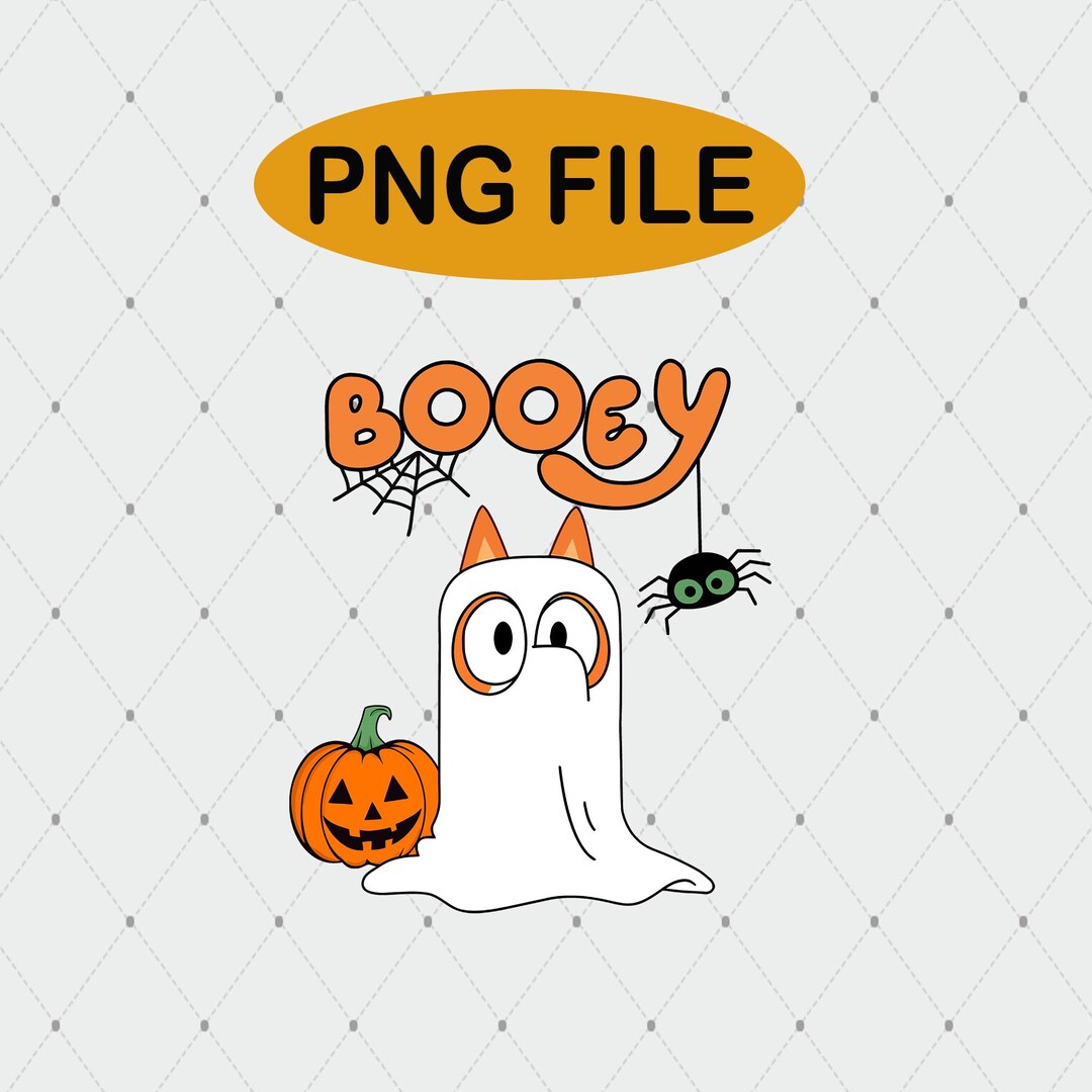 Booey Bluey Png, Booey Halloween PNG, Bluey Halloween Png, Gruselige ...
