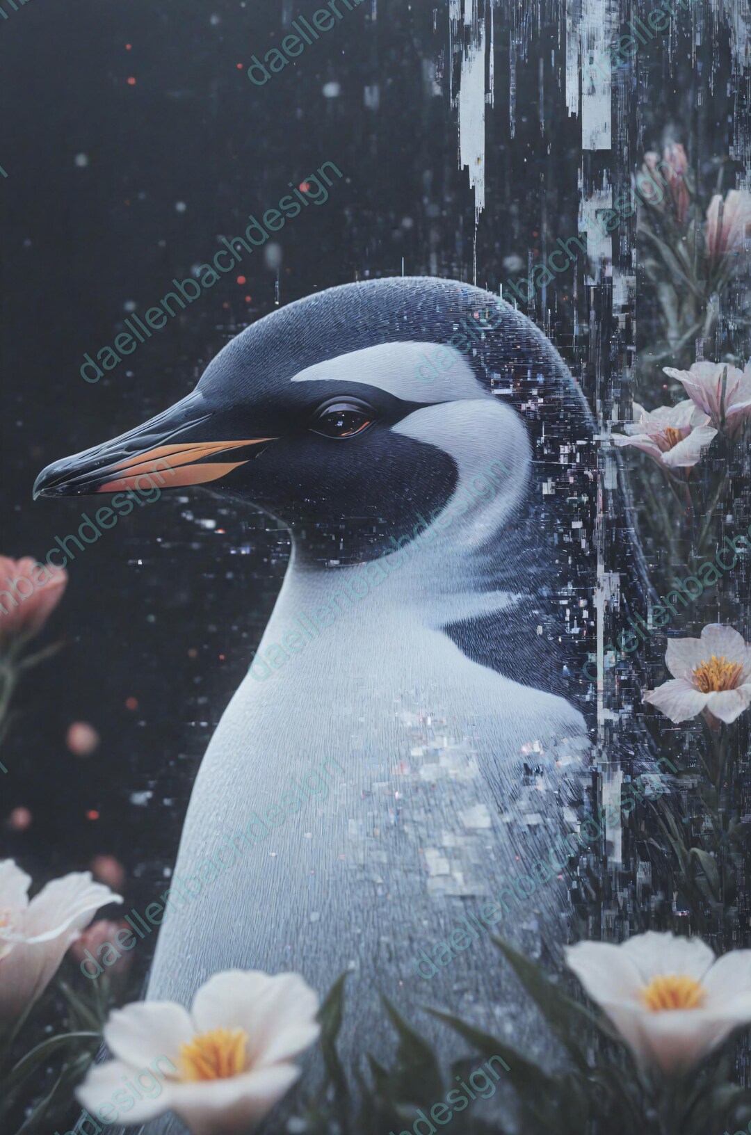 Glitched Emperor | Fantasy Nature, Matrix, Flowers, Glitch Art, Matrix ...