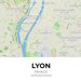 Lyon City Map Poster - Etsy UK