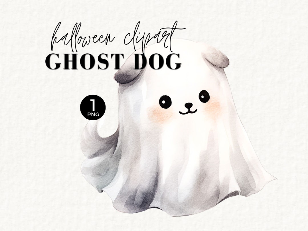 Halloween Ghost Dog Png, SINGLE IMAGE, File for Sweater POD ...