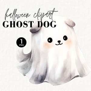 Halloween Ghost Dog Png, SINGLE IMAGE, File for Sweater POD ...