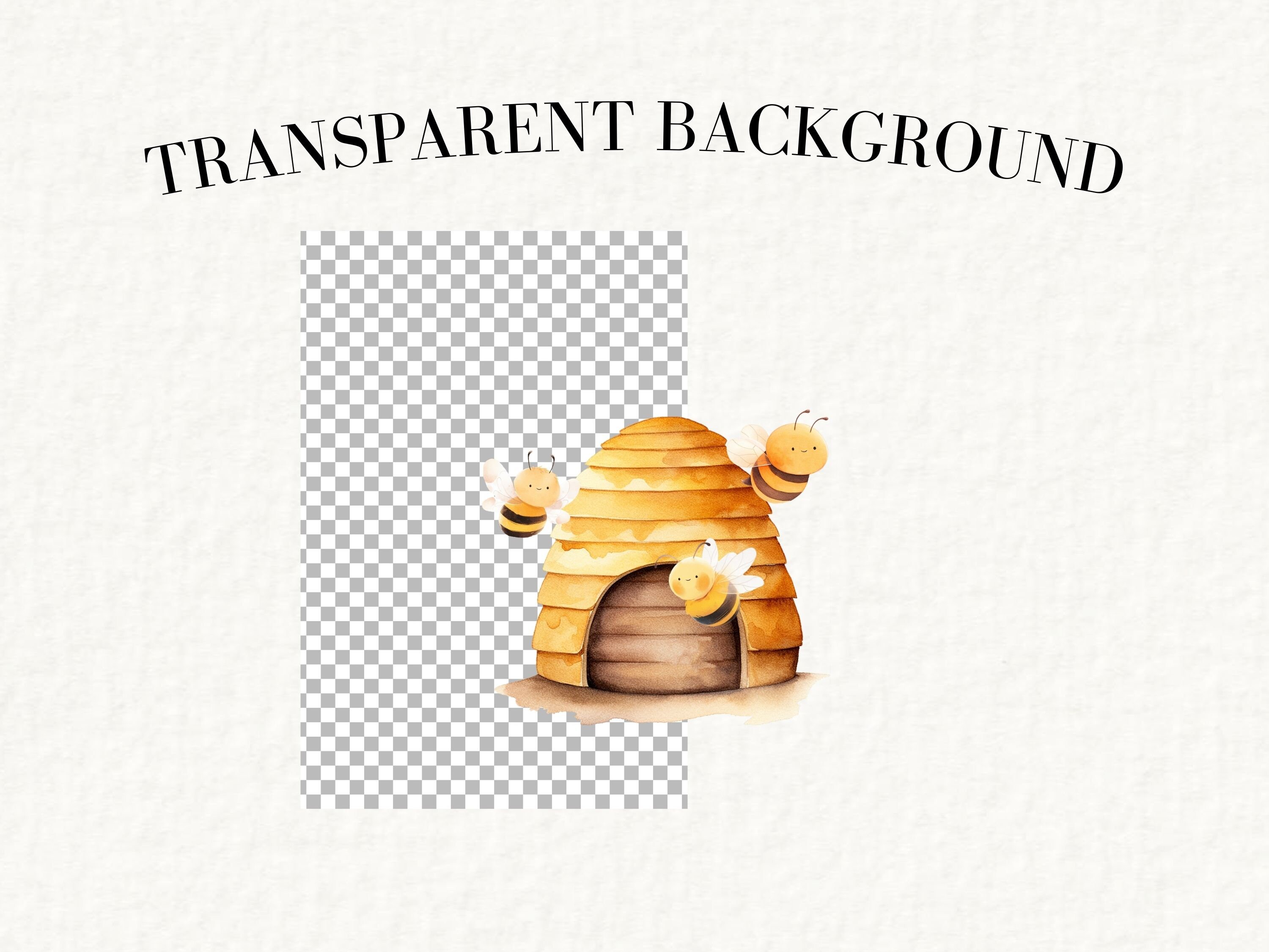 Honey Bee Watercolor Clipart Bundle, Instant Download, Cute Bee ...