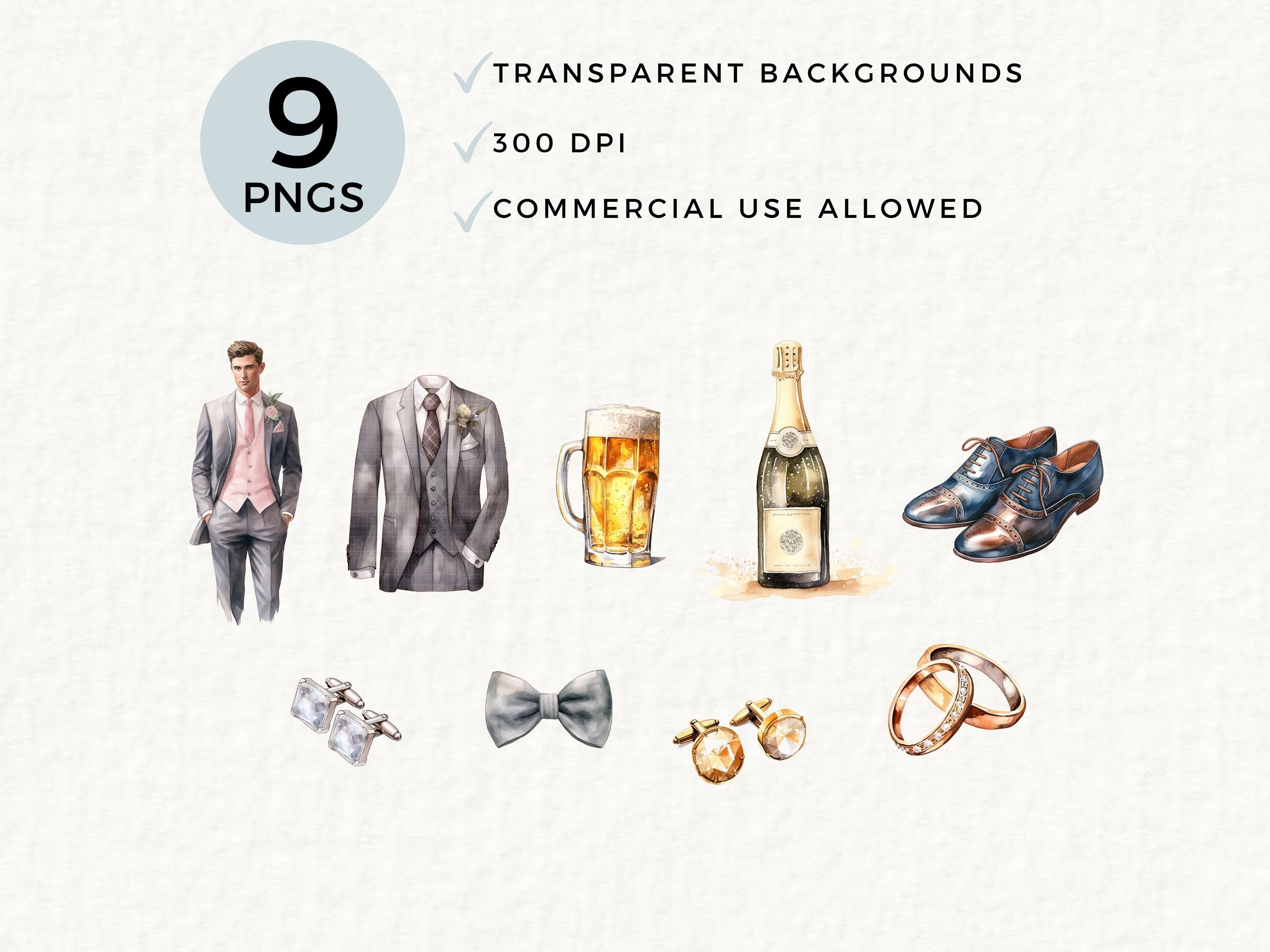 Groom Clipart, Watercolor Wedding Timeline Icons, Itinerary Icons ...