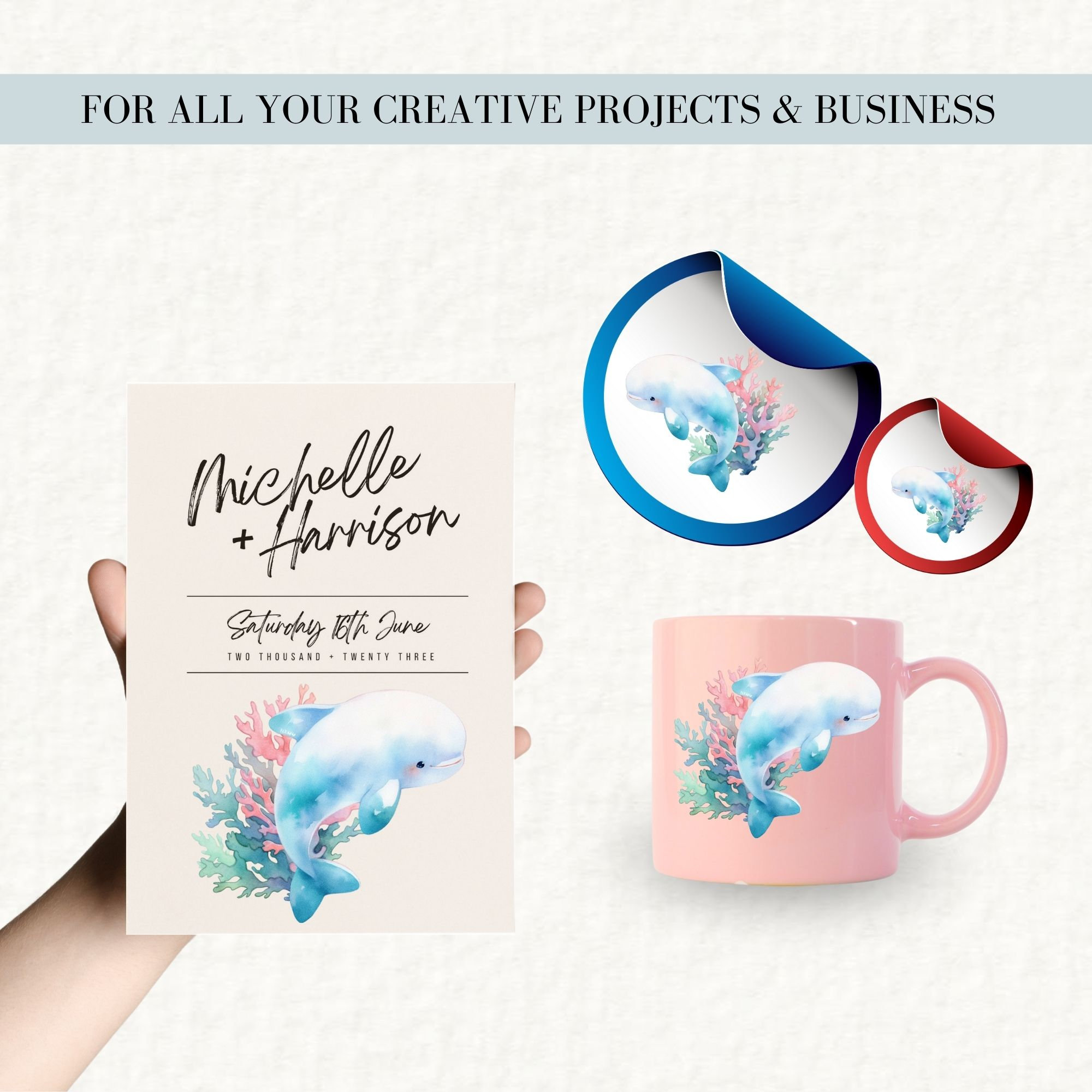 Under the Sea Clipart Watercolor Bundle Ocean Animals Sea - Etsy