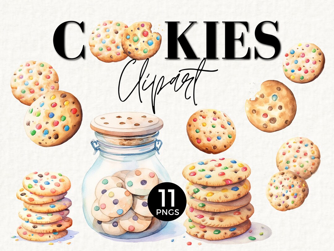 Watercolor Rainbow Cookie PNG, Two Sweet Birthday Clipart ...