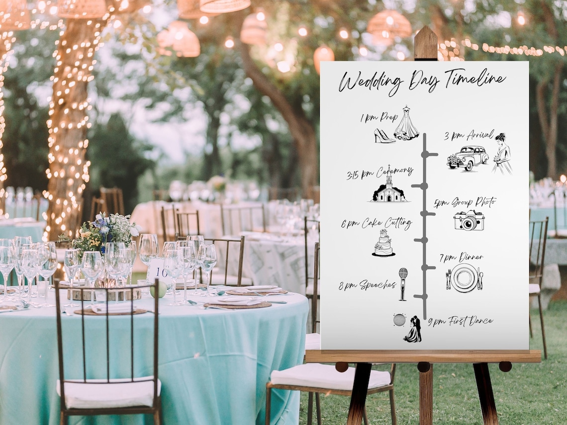 Wedding Timeline Icons, Marriage Icon Pack, Wedding Elements Clipart ...