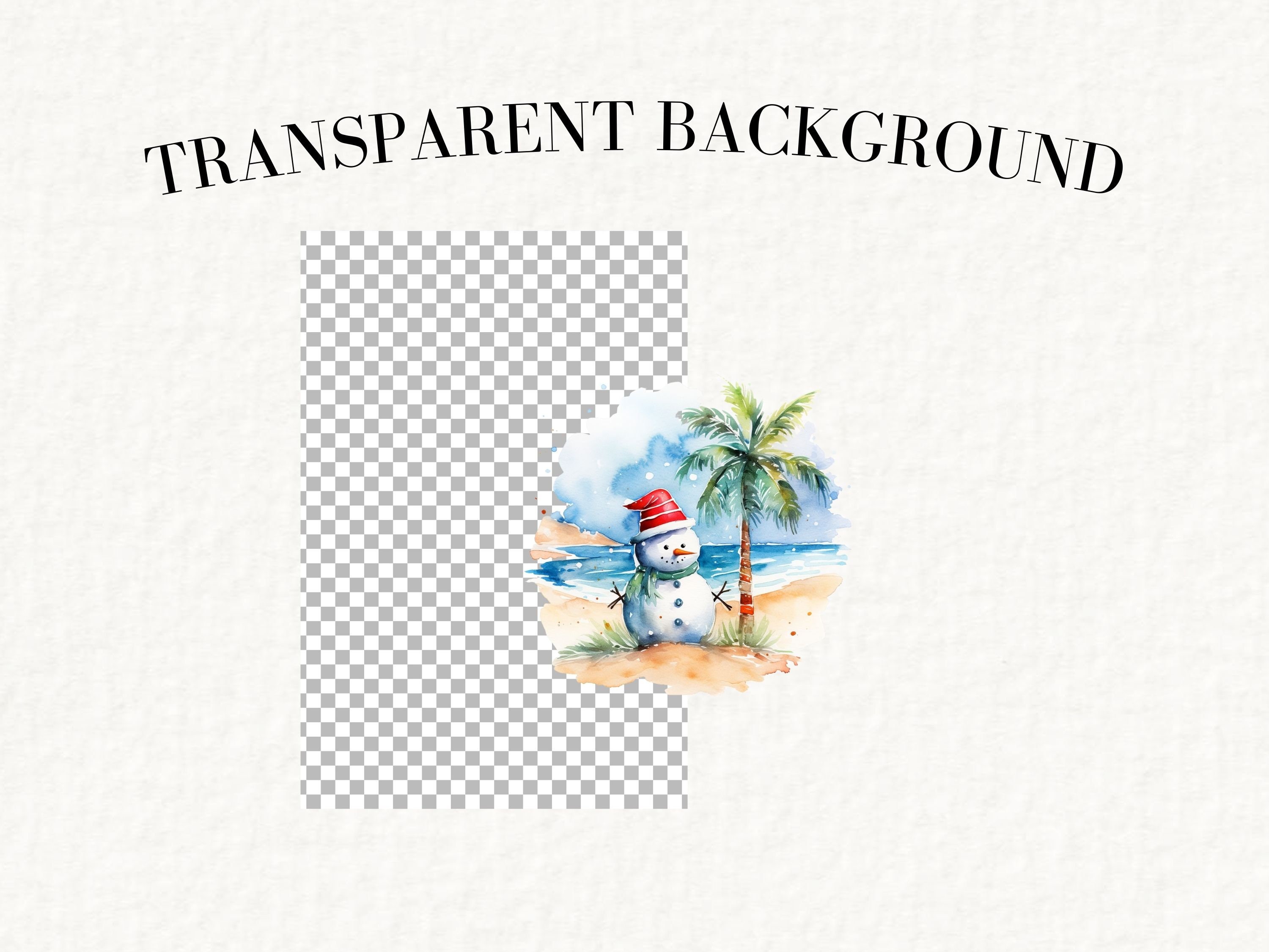 Santa on the Beach Clipart, Christmas in July, Summer, Tropical Xmas ...