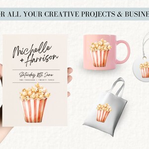 Popcorn Movie Night Clipart, Poppin, Cinema PNG, Hollywood, Commercial ...