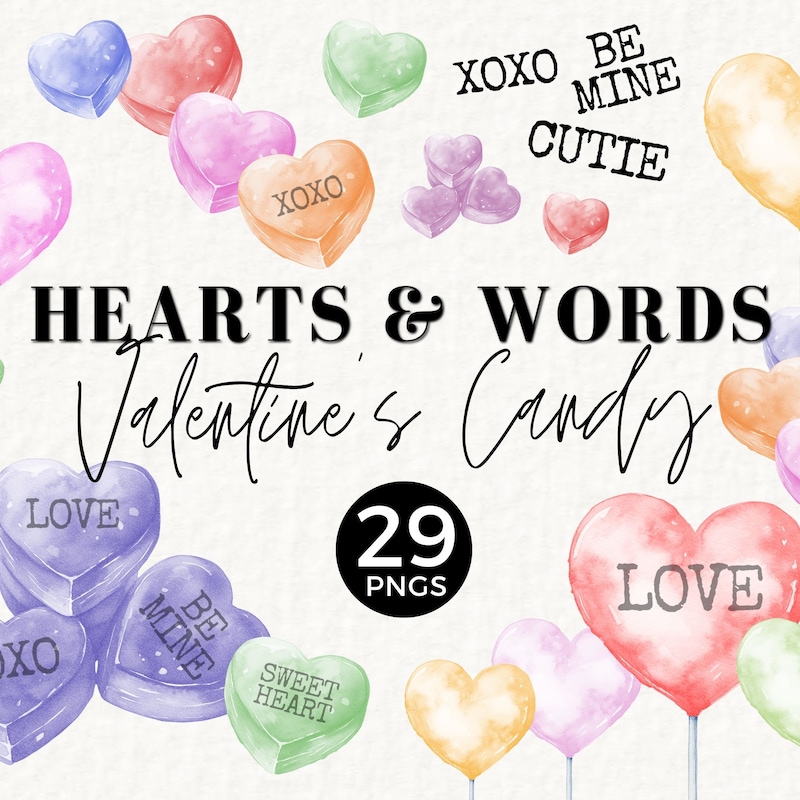 Sweetheart Candy Clipart - Etsy