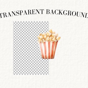 Popcorn Movie Night Clipart, Poppin, Cinema PNG, Hollywood, Commercial ...