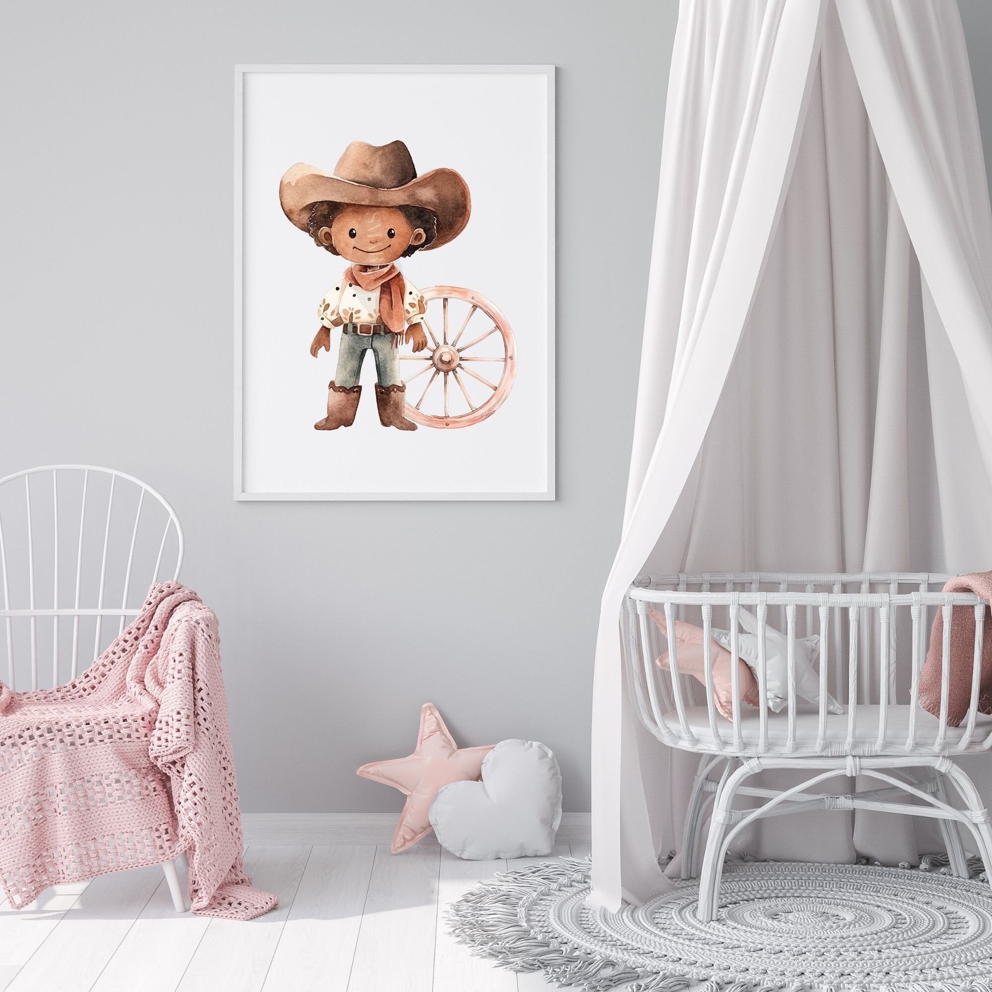 Cute Cowboy Clipart, Cowboy Boot PNG, Watercolor Western Graphics ...