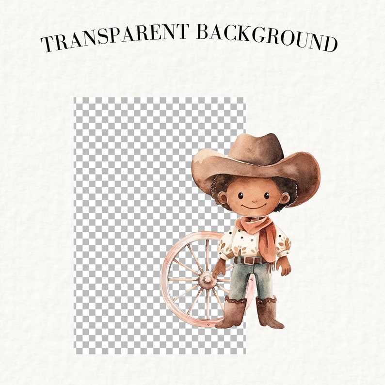 Cute Cowboy Clipart, Cowboy Boot PNG, Watercolor Western Graphics ...