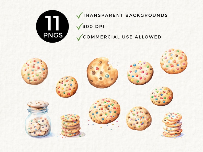 Watercolor Rainbow Cookie PNG, Two Sweet Birthday Clipart ...