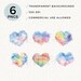 Rainbow Watercolor Heart Cloud Clipart, She's on Cloud 9 Bridal Clipart ...