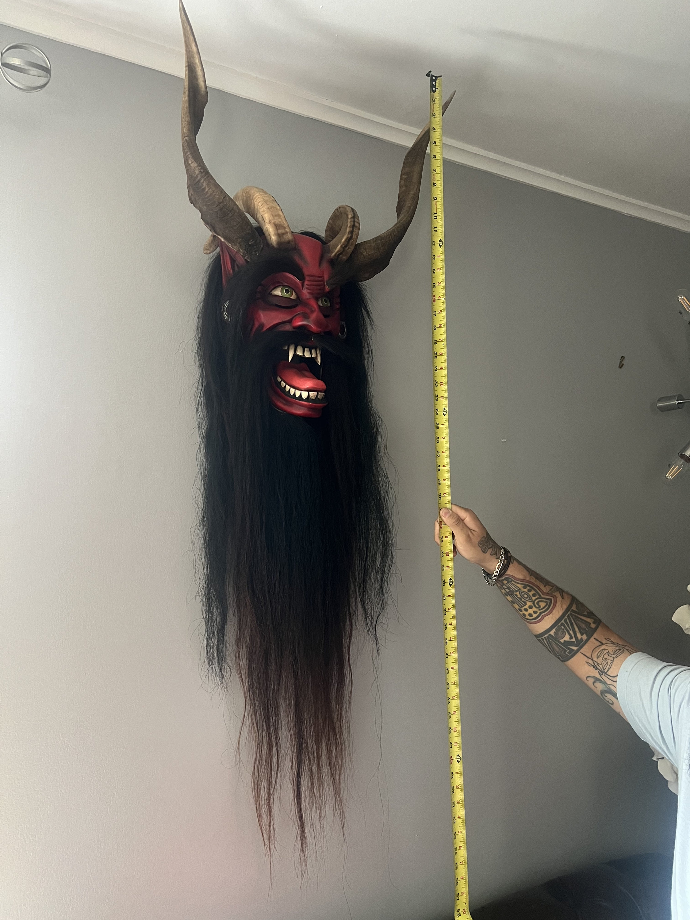 Large Wooden Devil Mask - Etsy