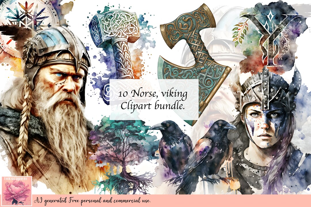 Norse and Viking Clipart, Png Transparent Backgrounds, Ai Artwork and ...