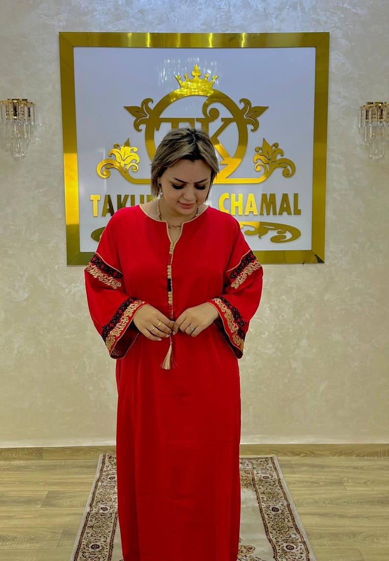 Kandoura De La Tradition Marocaine /jellaba/aabaya Pour Femme - Etsy