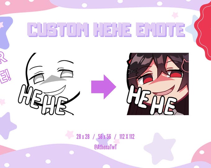 Custom Chibi Emote: YCH Twitch/discord Emoji - Etsy