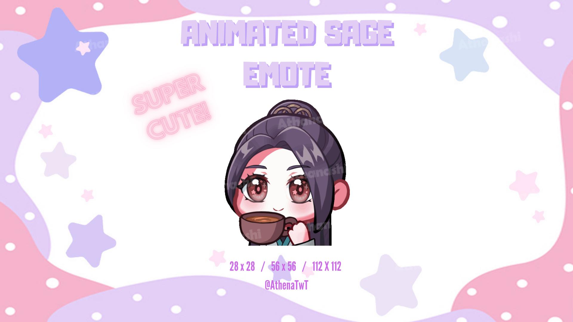 Animated Sage Emote: Valorant Stream Overlay for Twitch & Discord (GIF ...