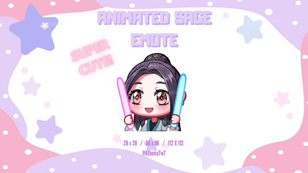 Animated Sage Valorant Emote | Sage Glowstick Animated Emote for Twitch ...