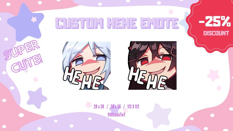Custom Chibi Emote: YCH Twitch/discord Emoji - Etsy