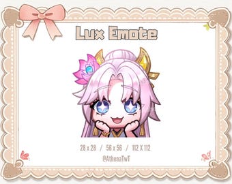 Lux Chibi Emote: League of Legends Twitch/discord (digital Download) - Etsy
